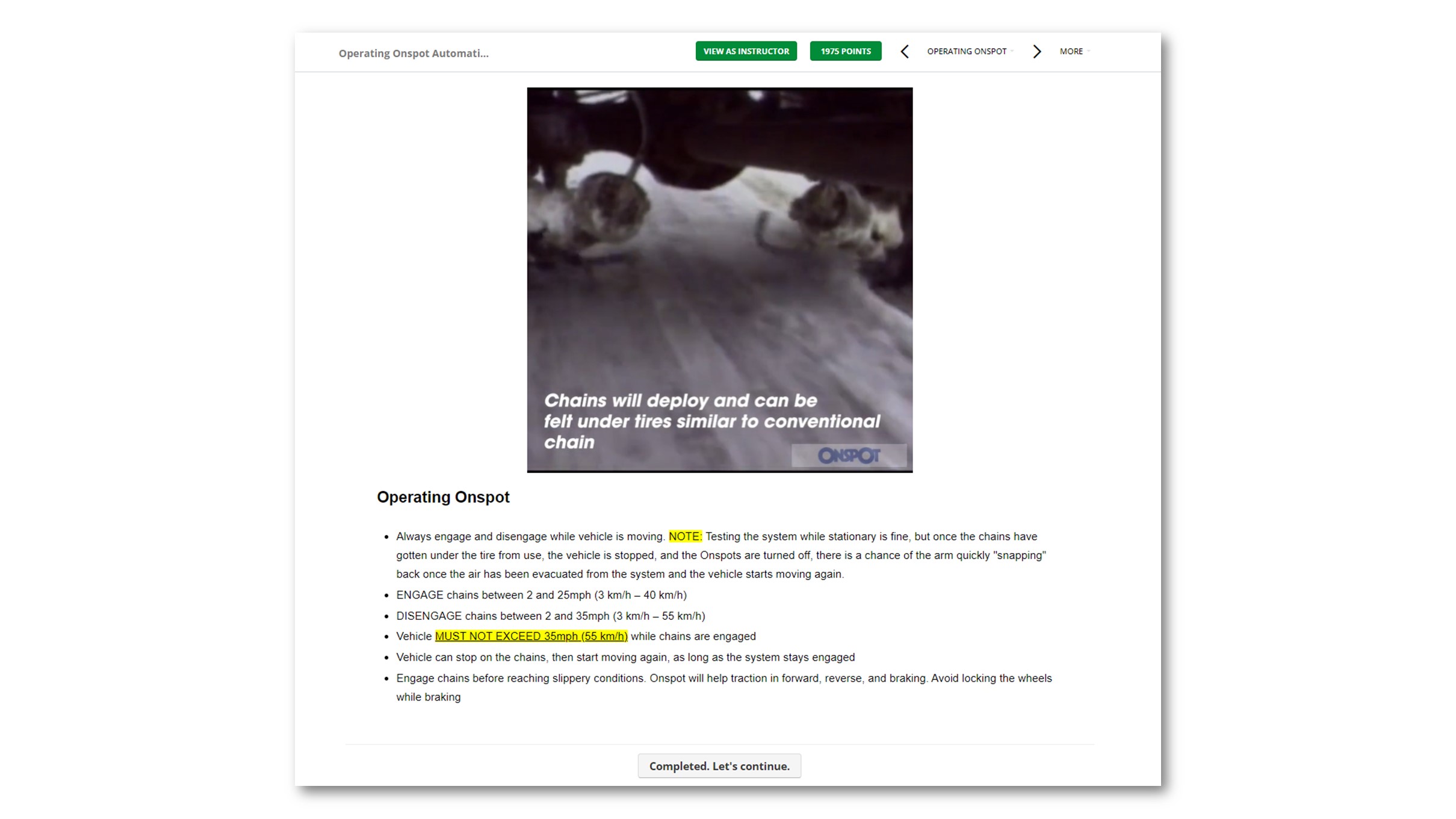 Winter is Here - Make sure you are ready with Onspot E-Learning